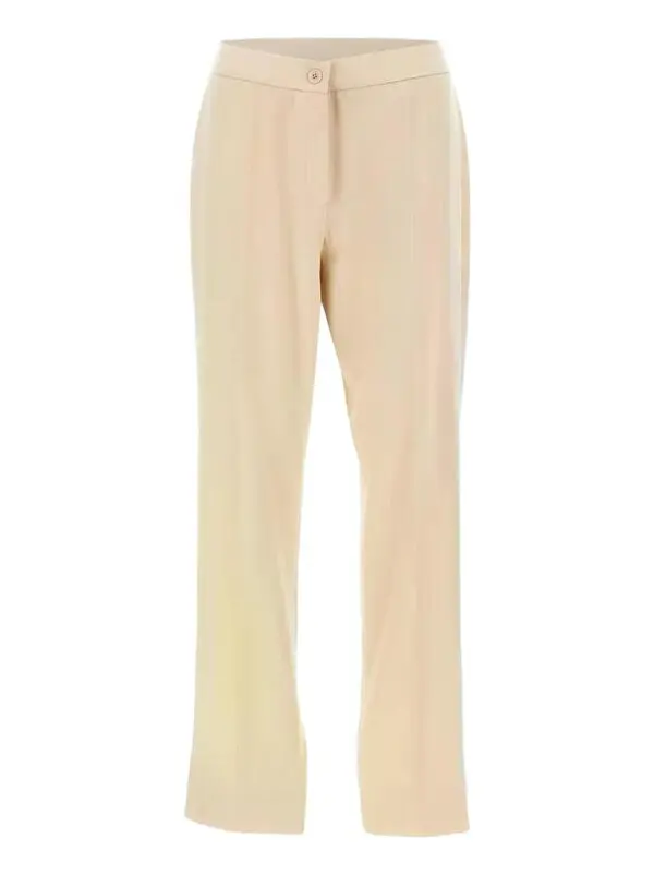 ELENA MIRO` Slit-detail Trousers - Neutrals