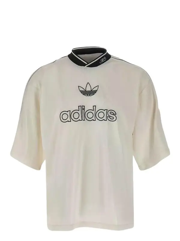 Adidas Logo-embroidered T-shirt - White