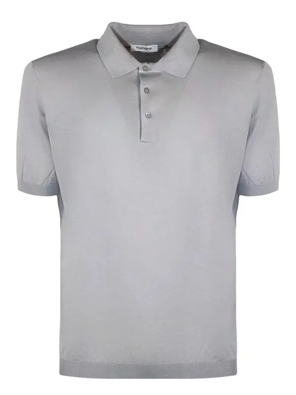 KANGRA Button Polo Shirt - Grey