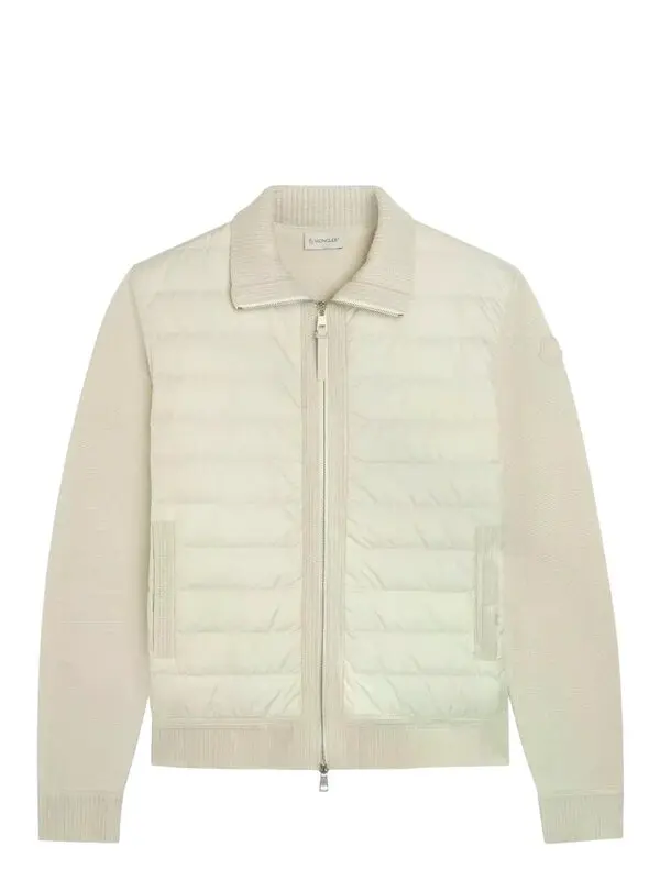 Moncler Padded Zip-up Cardigan - Neutrals