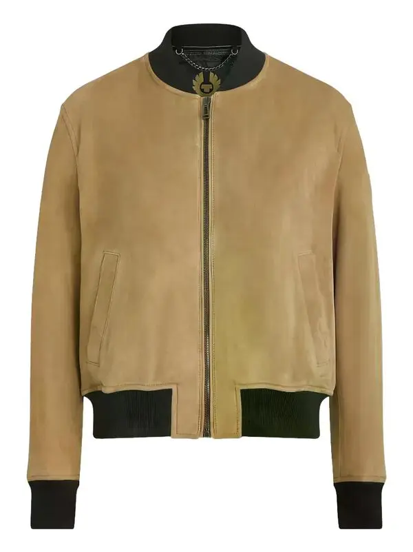 Belstaff Bomber Jacket With Zip Fastening - Neutrals