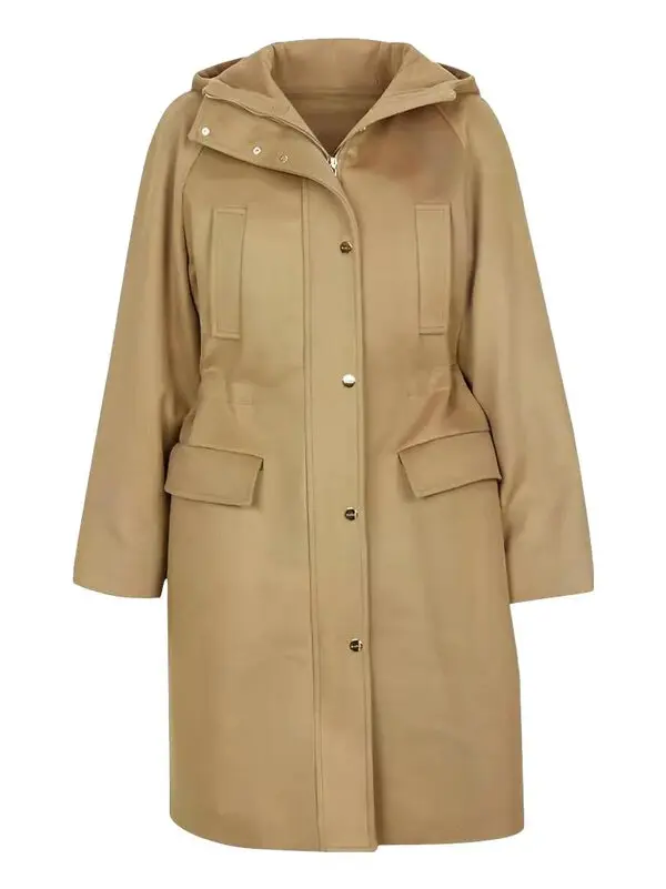 Max Mara Alcade Hooded Coat - Neutrals