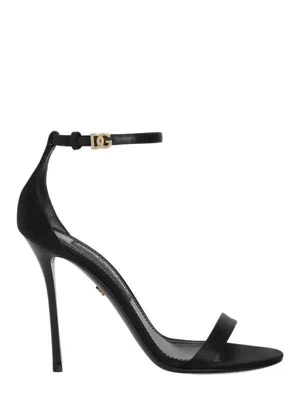Dolce & Gabbana Keira Buckle-strap Heeled Sandals - Black