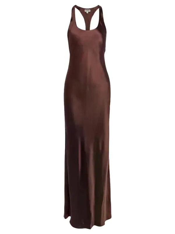 Staud Juanita Maxi Dress - Brown