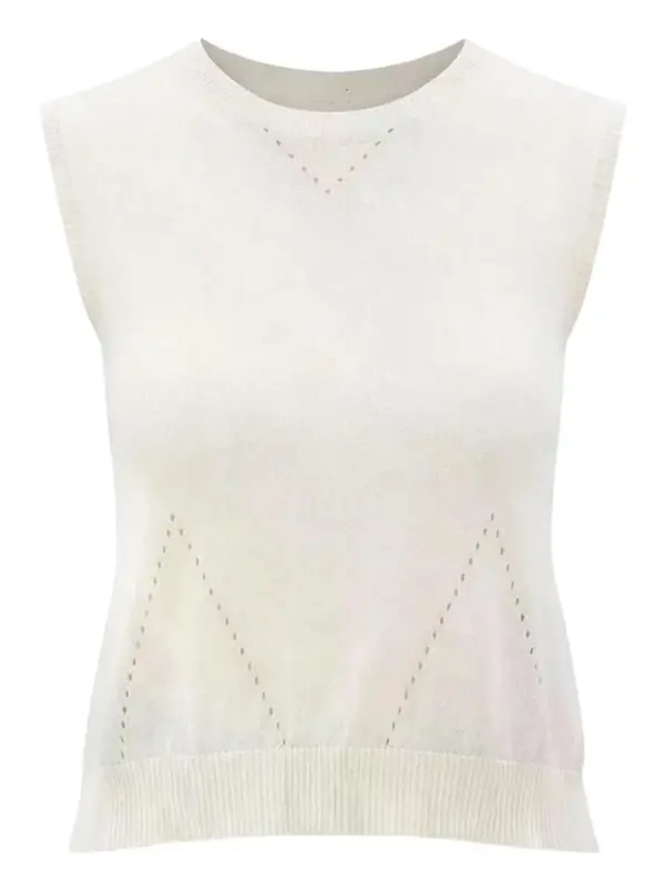 ANN DEMEULEMEESTER Roka Sleeveless Top - White