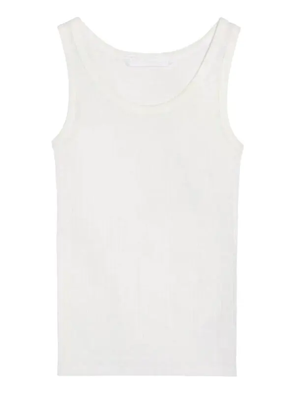 MOTHER Ribbed Tank Top - Neutrals