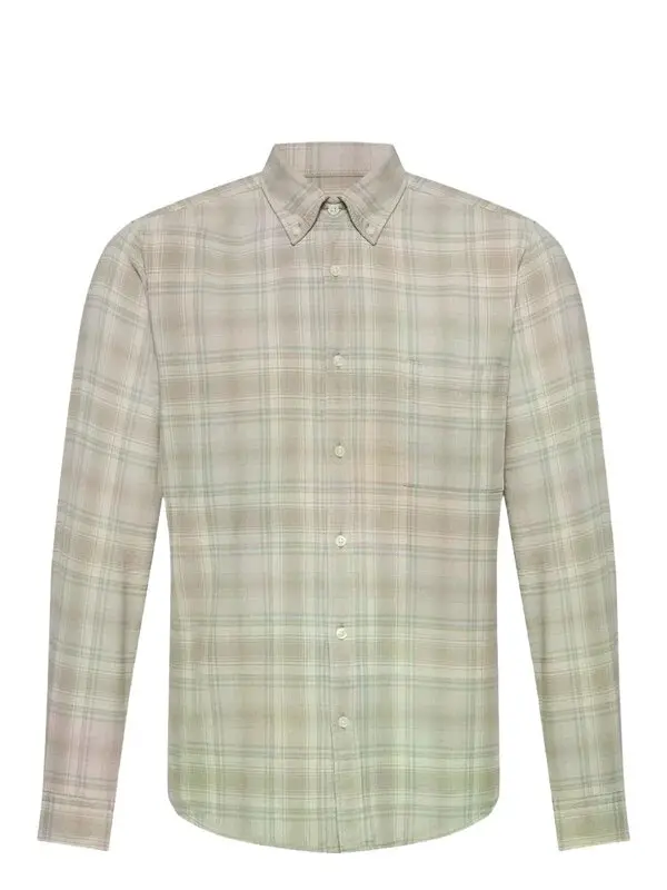 BOSS Checked Pocket Shirt - Neutrals