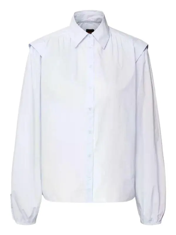 BOSS Shoulder-pad Button Shirt - Blue