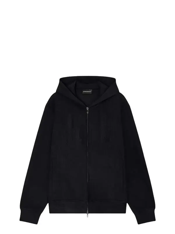 Emporio Armani Canneté Hoodie - Black