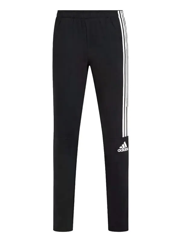 Adidas Stripe Elasticated Track Pants - Black