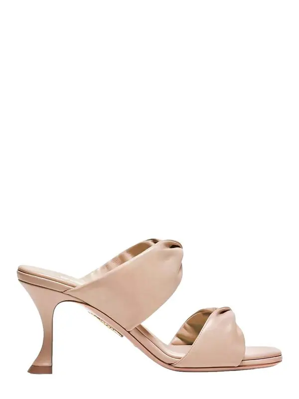 AQUAZZURA Knotted Open-toe Sandals - Neutrals