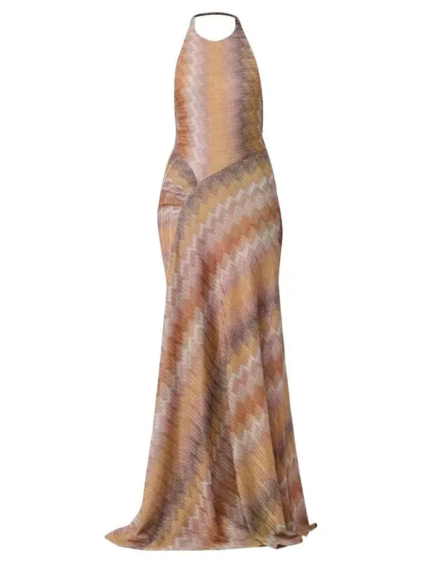 Missoni Halterneck Maxi Dress - Orange