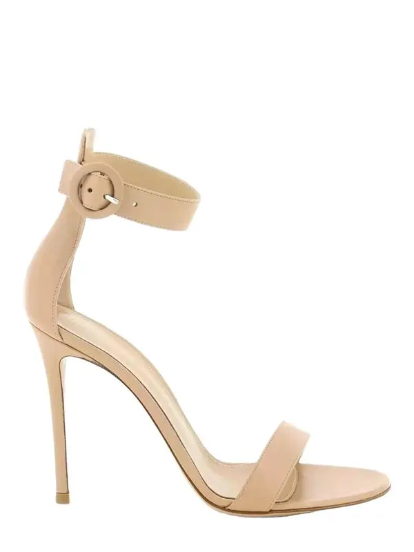 GIANVITO ROSSI Buckle Strap Sandals - Neutrals