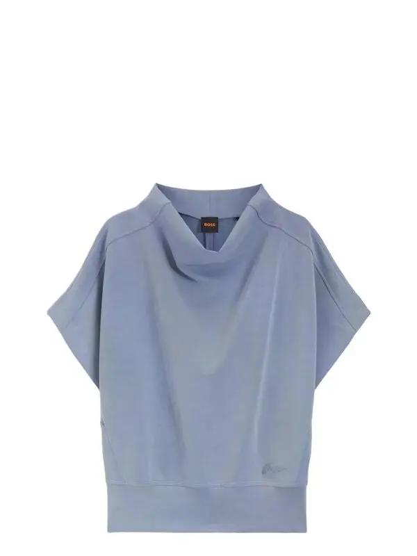 BOSS Funnel Neck Sweater - Blue