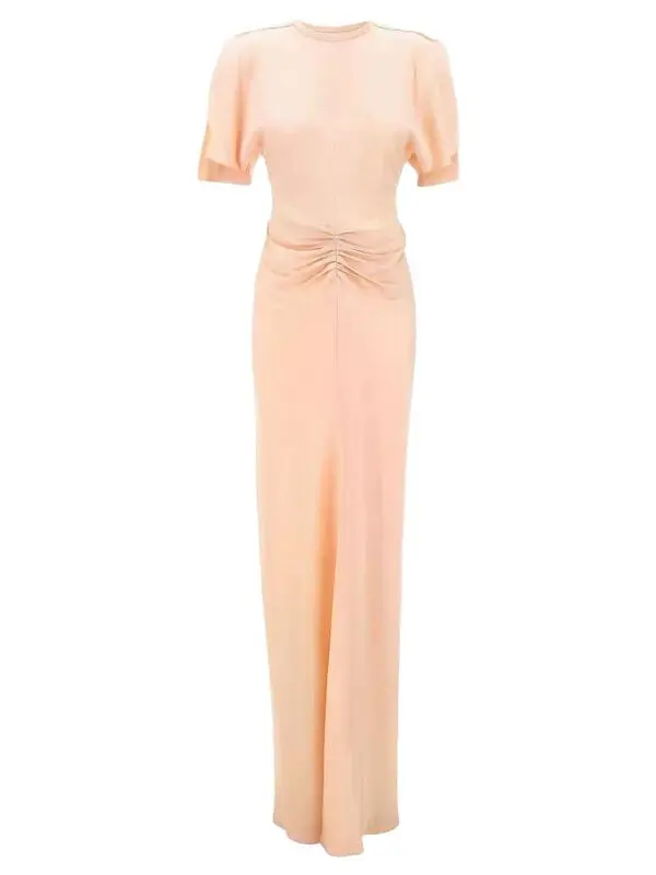 Victoria Beckham Isabella Pleated Maxi Dress - Pink