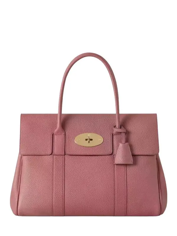 Mulberry Bayswater Grained-texture Tote - Pink