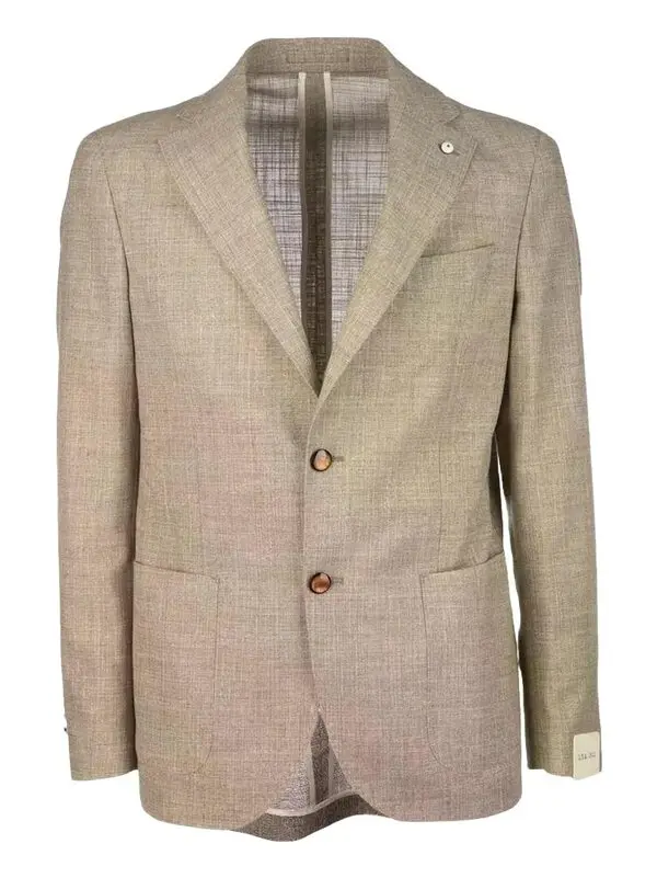 L.B.M. 1911 Single-breasted Blazer - Neutrals