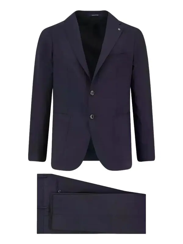 Tagliatore Notched Lapel Suit - Blue