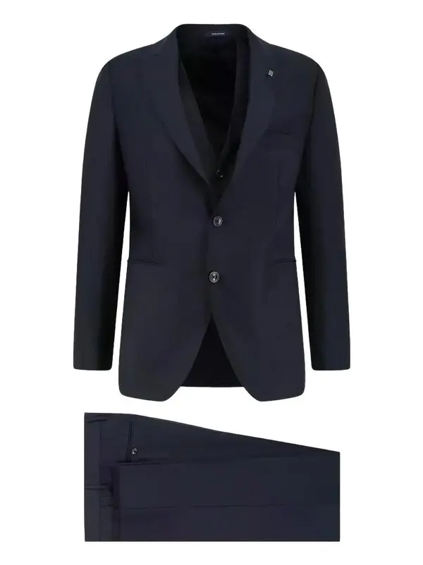 Tagliatore Peak Lapel Suit - Blue
