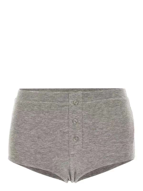 ENTIRE STUDIOS Ribbed Shorts - Grey