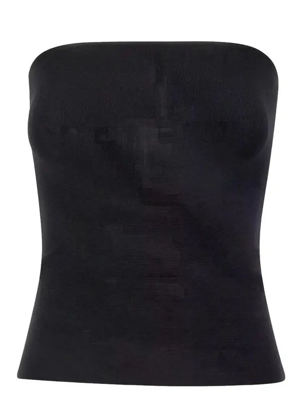 ENTIRE STUDIOS Bandeau Sleeveless Top - Black