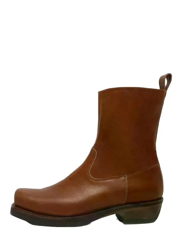 WON HUNDRED Barcelona Leather Boots - Brown