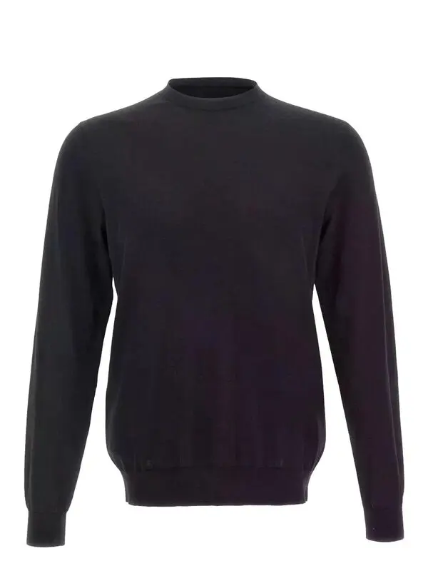 DIKTAT Ribbed Crew-neck Sweater - Black