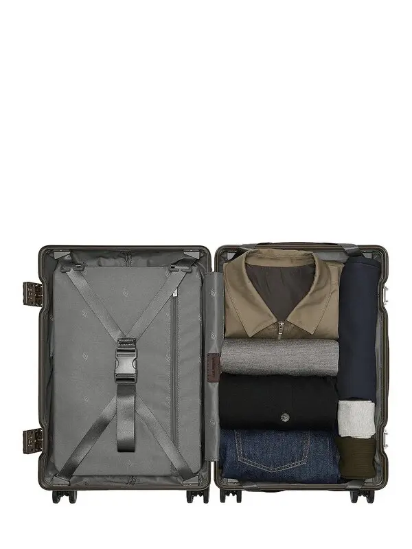 CARL FRIEDRIK The Carry-on X Suitcase - Dark Olive & Chocolate