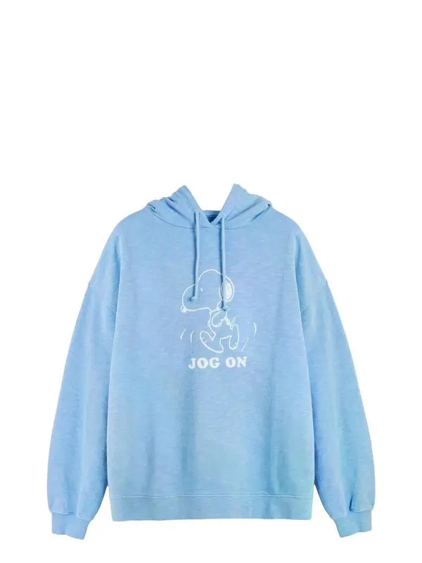 Chinti & Parker X Peanuts Snoopy Graphic Hoodie - Blue
