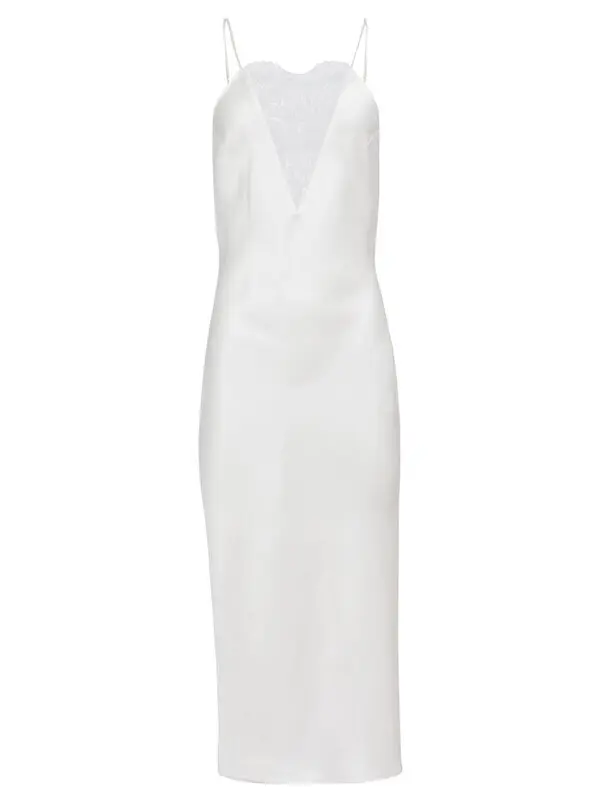 FLEUR DU MAL Frankie Lace Slip Dress - Ivory