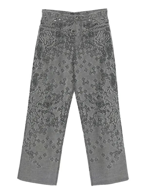 Amiri Bandana Baggy Jeans - Grey