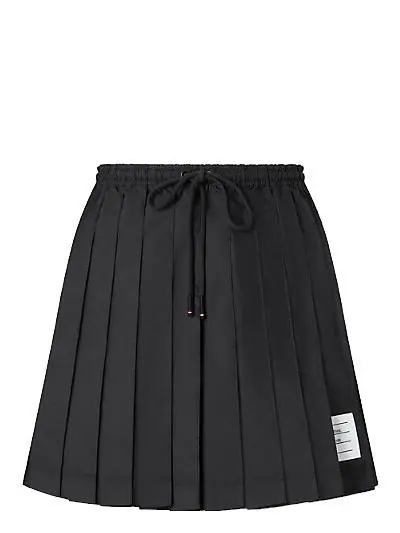 THOM BROWNE X ASICS Pleated Mini Skirt - Black