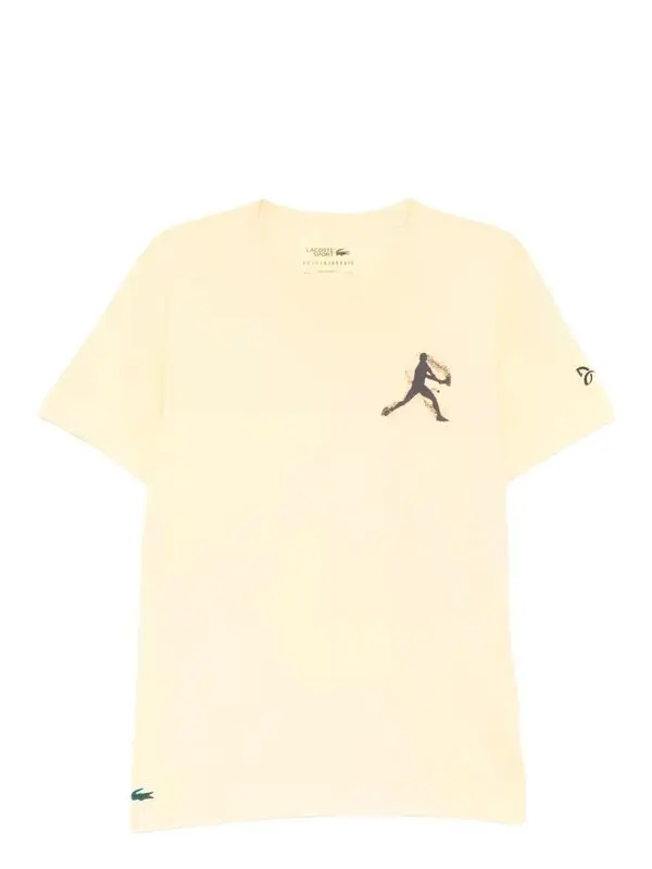 Lacoste X Novak Djokovic Graphic-print T-shirt - Yellow