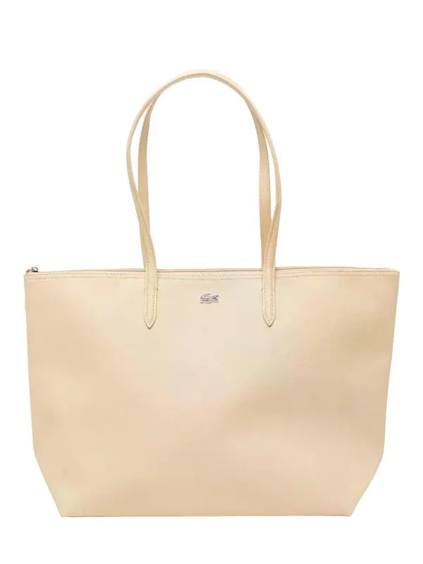 Lacoste Zipped Tote - Neutrals