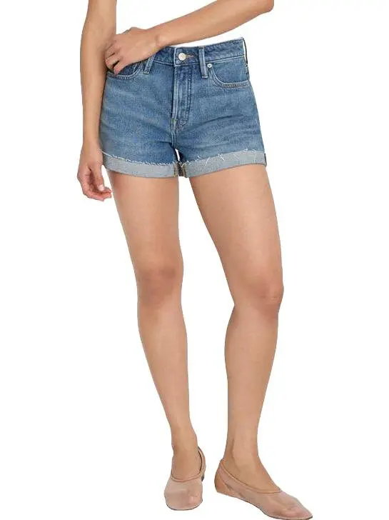 Good American Good Girlfriend Denim Shorts - Indigo
