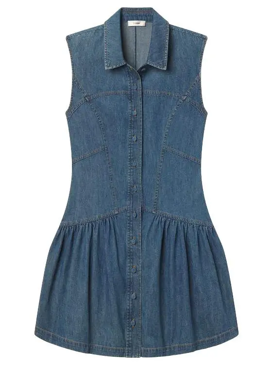 FRAME The Denim Day Sleeveless Mini Dress - Deira