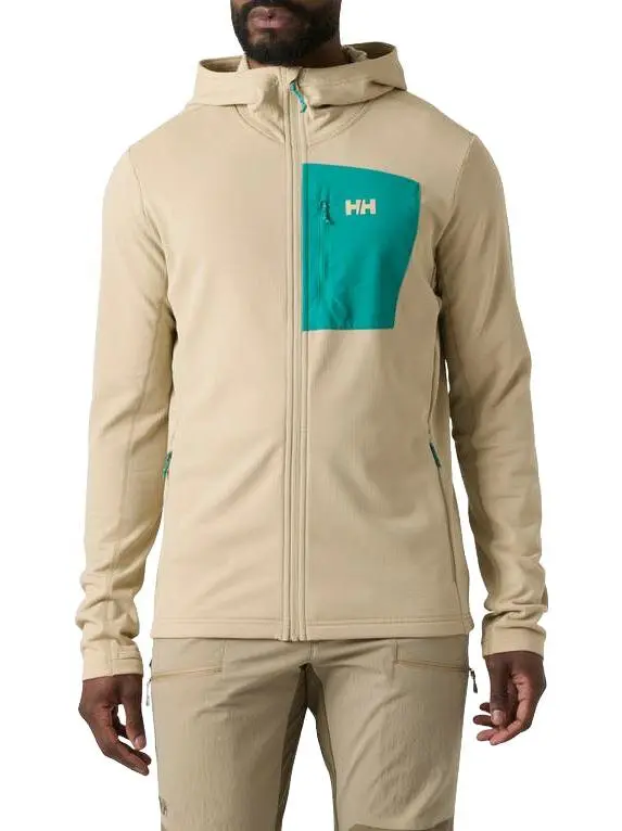 Helly Hansen Fleece Hooded Jacket - Khaki/sand