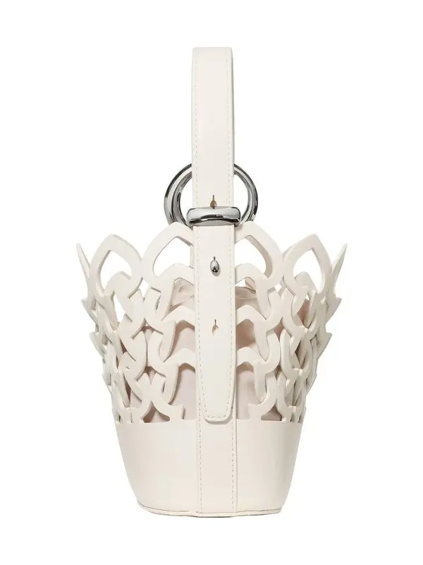 Kate Spade New York Halo Woven Mini Bucket Bag - Cream