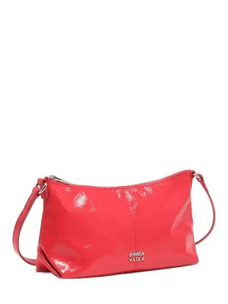 Bimba Y Lola Leather Mini Crossbody Bag - Acid Red