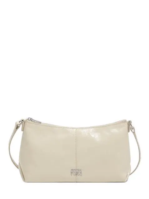 Bimba Y Lola Leather Mini Crossbody Bag - Ivory