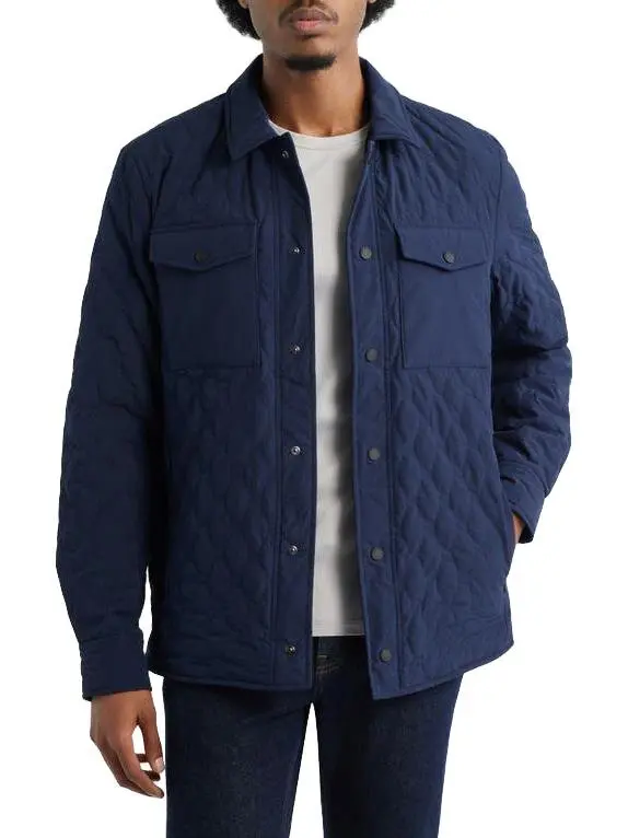 SAVE THE DUCK Anton Water Resistant Quilted Jacket - Navy Blue