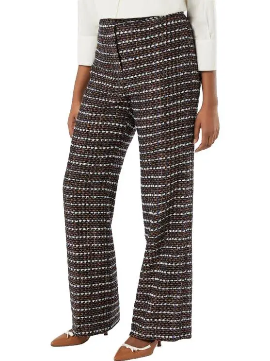 Marina Rinaldi Nafona Wide Leg Pants - Blue Brown