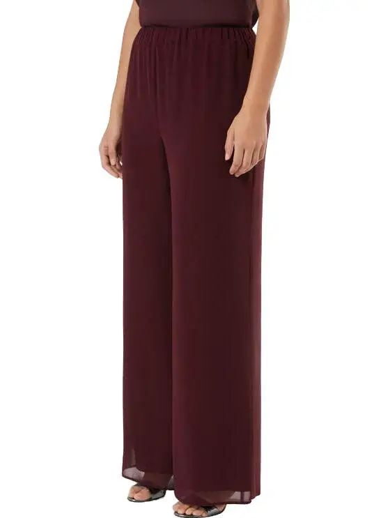 Marina Rinaldi Eunghia Wide-leg Pants - Red Purple