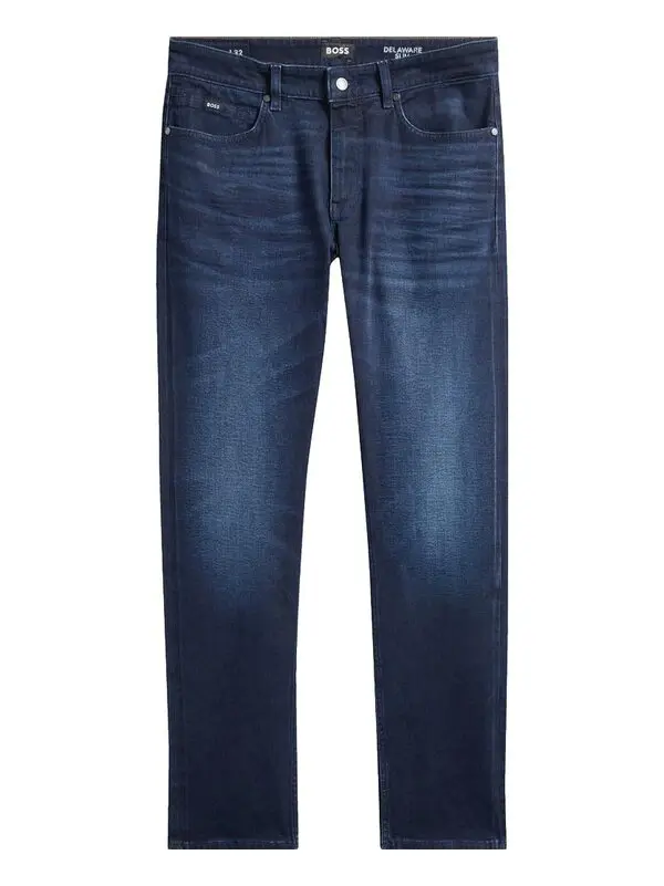 BOSS Delaware Slim Fit Stretch Jeans - Dark Blue