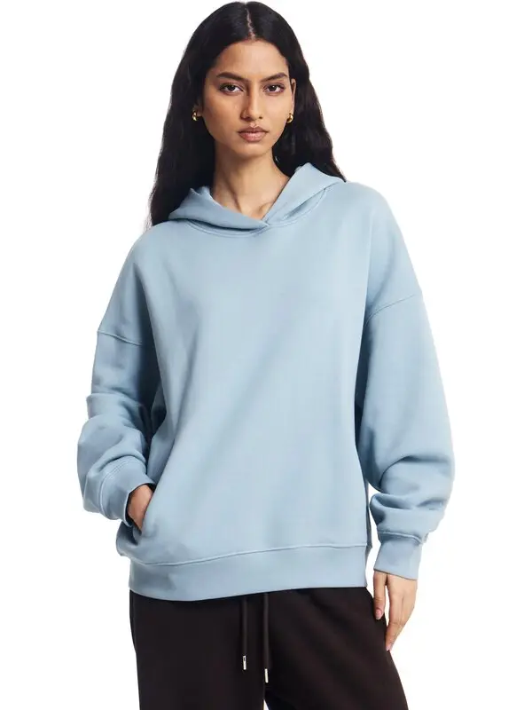 NINETY PERCENT Signature Organic Cotton Hoodie - Powder Blue