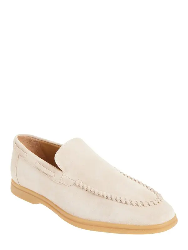 Eleventy Braided Suede Loafer - Coriander