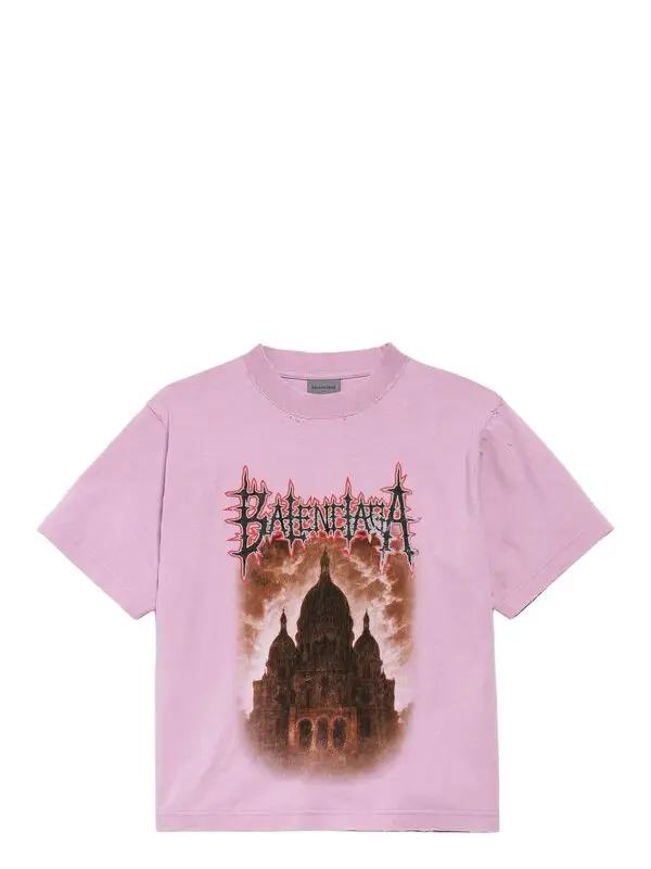 Balenciaga Sacré Caur T-shirt Medium Fit - Pink