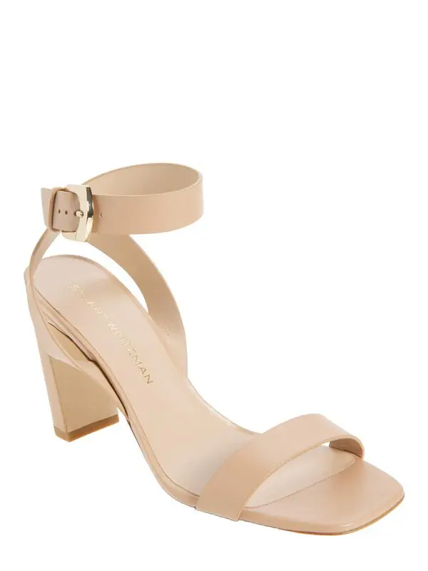 STUART WEITZMAN Ankle Strap Sandal - Adobe Brown