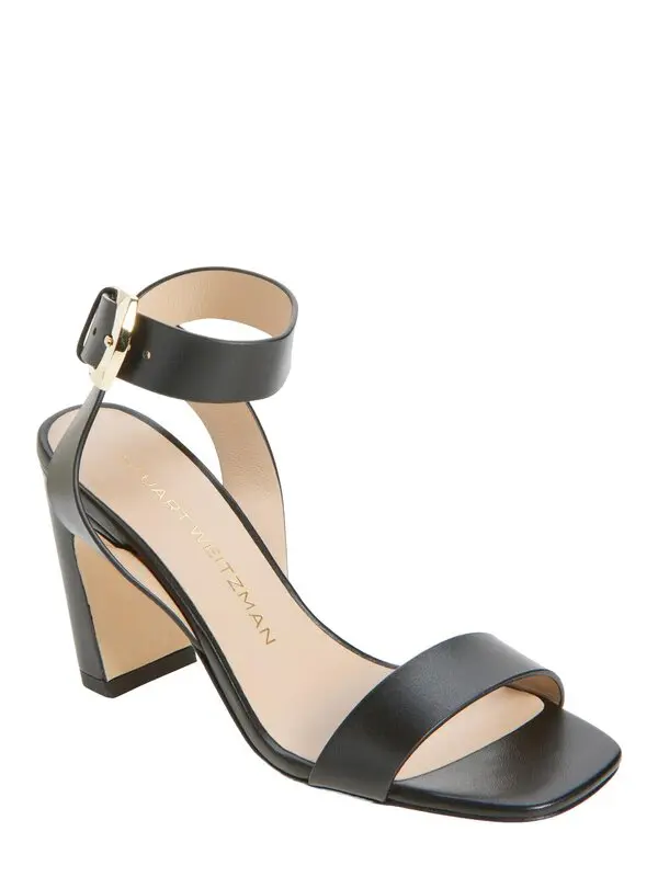 STUART WEITZMAN Ankle Strap Sandal - Black