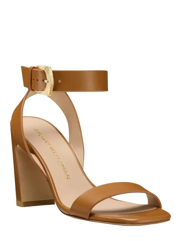 STUART WEITZMAN Ankle Strap Sandal - Boho Tan